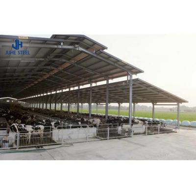 China ASTM Standard Prefabricated Steel Frame Houses For Cow Shed Construction for sale