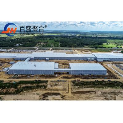 China Long-span Grid Structure Steel Workshop for EPS Sandwich Panel Custom Material Building for sale
