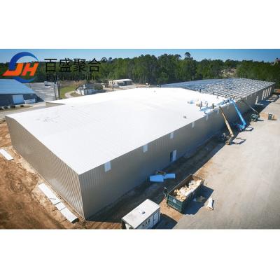 China Light Steel Structure Prefabricated Warehouse Building With C.Z Shape Steel Channel Purlin for sale