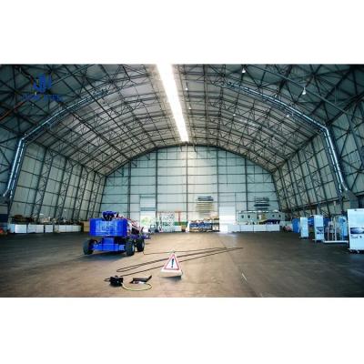China Prefabricated Large Span Insulated Metal Frame Aircraft Plane Hangar with Materials for sale