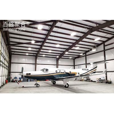 China Modern Design Reinforced Steel Structure Building for Quick Build Aircraft Hangar for sale