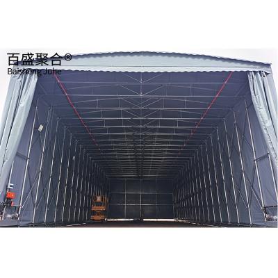 China Electrically Retractable Steel Summer Sunshade Telescopic Folding Sliding Awning Tent for sale