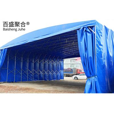 China Standard AiSi Big Car Parking Mobile Movable Metal Frame Tent for sale