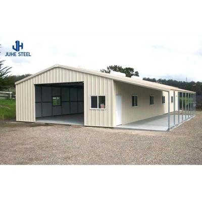 China Low Carbon Steel Easy Assemble Metal Carports Shed Roof Design Structural Steel Car Garage for sale