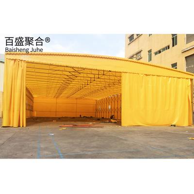 China Easy Operation Electric Push and Pull Tent for Customizable Outdoor Warehouse Events for sale
