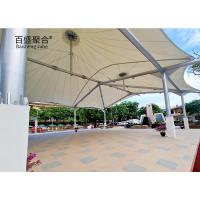 China Customized Glass Fabric Trussed Steel Frame Membrane Tensioned Structures Aircraft Hangar Canopy for sale