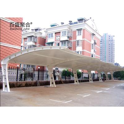 China Small Car Parking Galvanized Steel Frame Shed with White Powder Coated Protection for sale