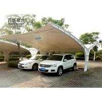 China Portable Car Parking Shed Storage with Prefabricated Metal Car Garage and White Coating for sale