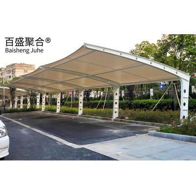 China Heat Treated Frame Steel Structure Car Parking Shed Building for Outdoor Bike Storage for sale