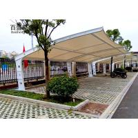 China Modern Prefabricated Metal Shade Canopy For Motorcycle And Bike Storage White Powder Coated Frame for sale