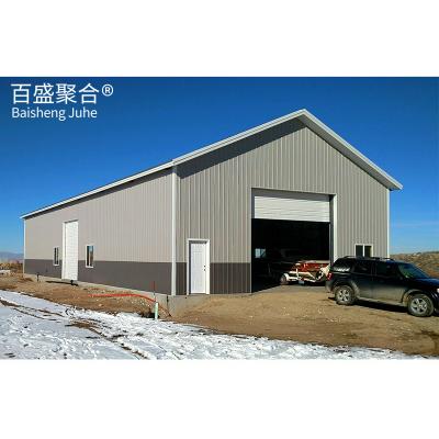 China Tolerance ±1% Light Steel Structure Frame for Industrial Building Metal Shed Car Garage for sale