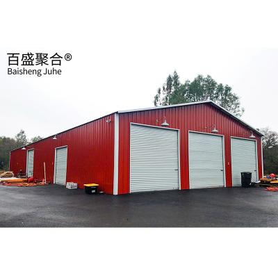 China 24 X 40 Metal Building Metal Roof Carports With Sliding Door for sale