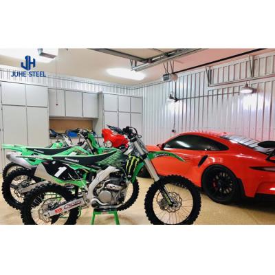 China Q235B / Q345B Corrugated Sheet Metal Shed Corrugated Steel Buildings Carport for sale