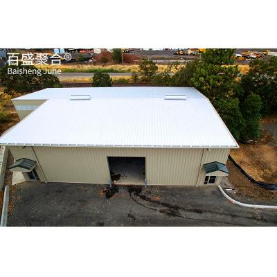 China Long Fatigue Life Steel Structure Prefab Farm Storage Metal Warehouse Building Kits Canopy Frame Space for sale