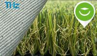 China Green Color Indoor Plastic Lawn Landscaping Synthetic Artificial Turf Carpet Grass THZ Backing for sale