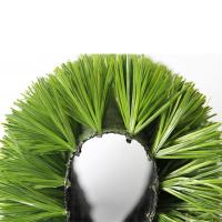 China Tender Green Football Artificial Turf 55m Height Unique Diamond Reinforced for sale