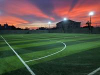 China PP Leno Backing 50mm Height Synthetic Turf For Football Field for sale