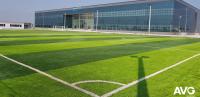 China Good Stiffness 45mm Height Football Artificial Turf Multi Directional For Ball Rolling for sale