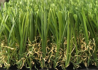 China Soft Durable Outdoor Artificial Grass Lawns S Shaped 20mm - 45mm Pile Height for sale