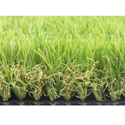 China Fake Garden Synthetic Turf C Shaped 8 Years Warranty for sale