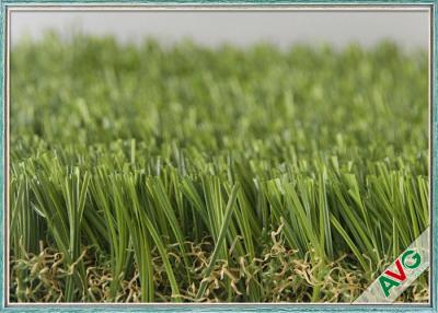 China Anti - UV Roof Landscaping Artificial Grass S Shape Monofil PE + Curly PPE for sale