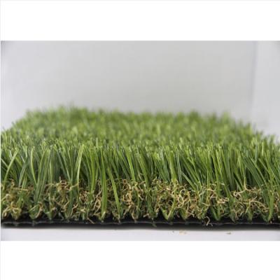 China PE Material Garden Artificial Grass Flat Wave Monofilament Yarn Shape for sale