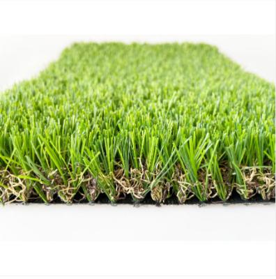 China Green Color Plastic Lawn Landscaping Synthetic Artificial Turf Carpet Grass for Garden for sale