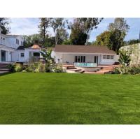 China curved wire 35mm Height Artificial Grass Carpet For Garden Lawn for sale