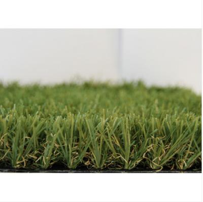 China 4 Tones Garden Artificial Grass PP Cloth Plus Reinforced Net Backing for sale
