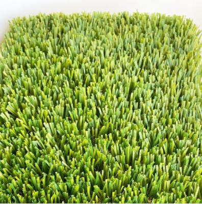 China Light Green Fescue Yellow Garden Artificial Grass With SBR Latex Coating for sale
