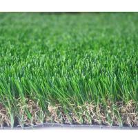 China Good Stiffness Garden Artificial Grass Green Carpet Roll Curved Wire Yarn for sale