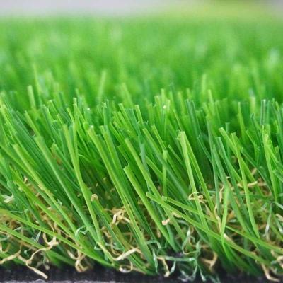 China 4Cm Lawn Artificial Carpet Grass Double Wave Monofilament 12400 Detex for sale