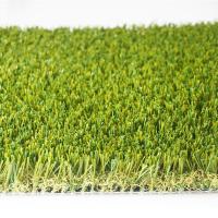 China No Glare Tennis Synthetic Grass Olive Curved Silk Yarn Shape for sale