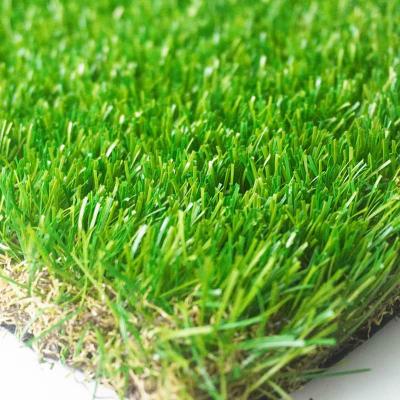 China Outdoor Artificial Landscaping Grass 4.0m Width Thick Wavy Monofilament for sale