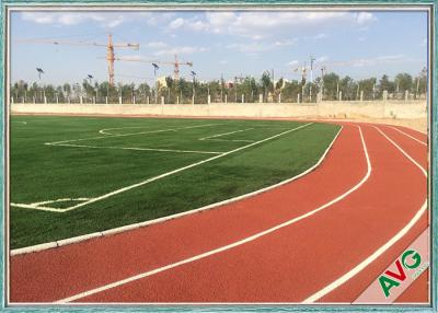 China Unique Fibrillated Structure Soccer Artificial Grass 12000 Dtex Fullness Surface for sale