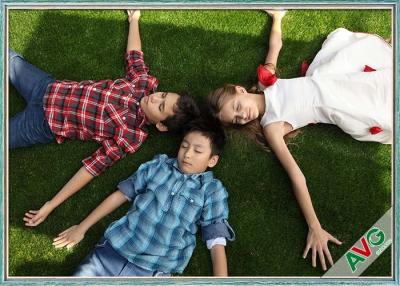 China High Resilience / Skid Resistant Landscaping Synthetic Grass With 12000 Dtex for sale
