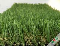 China 3 / 8'' Gauge PE + PP Material Flat Garden Artificial Grass For Exhibition for sale