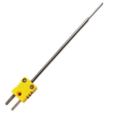 China SS304 K Needle Type Probe Food Grade Thermocouple with Yellow Plug Temperature Sensor for sale