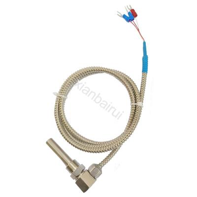 China Customized Platinum Resistance Rtd Pt100 Stainless Pt1000 Temperature Sensor 4 Wires for sale