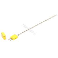China K/J/PT100 Type Flexible Thermocouple Probe With Insulated High Temperature Lead Wire for sale