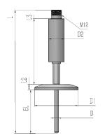 China BAIRUI 316L Material Chuck Type Temperature Transmitter 4-20mA Compatible with GA2700 GA2500 TM4811 for sale