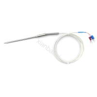 China 3 Wire Industrial Stainless Steel Probe Temperature Thermocouple Type K  Rtd Sensor Pt100 for sale