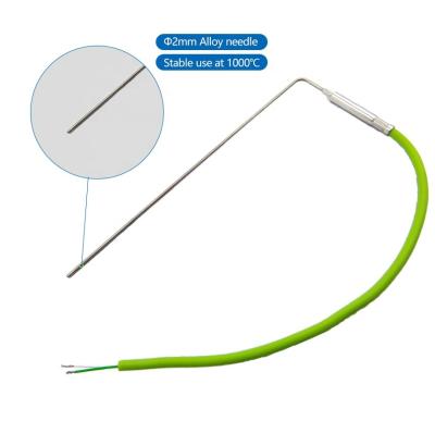 China High precision K type  thermocouple Diameter 1mm/2mm/3mm  Temperature sensor0-650 C for sale