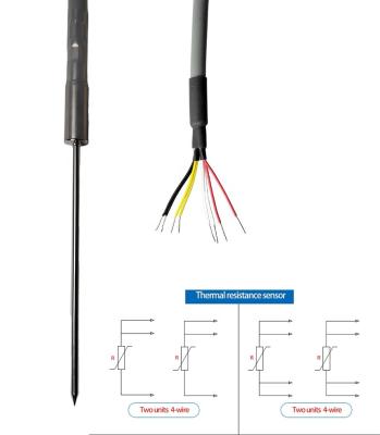 China Sterilization fermentation with High Accuracy 2-core Pt100 Needle Point Probe RTD Temperature Sensor for sale