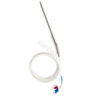 China Pt100 3/4/5mm Temperature Sensor Probe Armored Needle Thermocouples Cable with 1m Length for Use with Controllers for sale