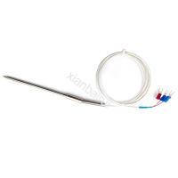 China Pt100 3/4/5mm Temperature Sensor Probe Armored Needle Thermocouples Cable with 1m Length for Use with Controllers for sale