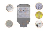China Grey Shell Outdoor LED Street Lights Die Casting Aluminum Material 115lm/w for sale