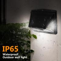 China Anti Heat Solar Powered Outdoor Wall Mounted Lights With Rechargeable Battery for sale