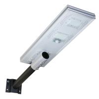 China Motion Sensor Solar Parking Lot Lights With Pole 100w 2700k-6500k Color Temperature for sale