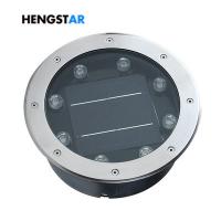 China IP65 Outdoor Solar Powered LED Ground Lights Stainless Steel Body High Brightness for sale